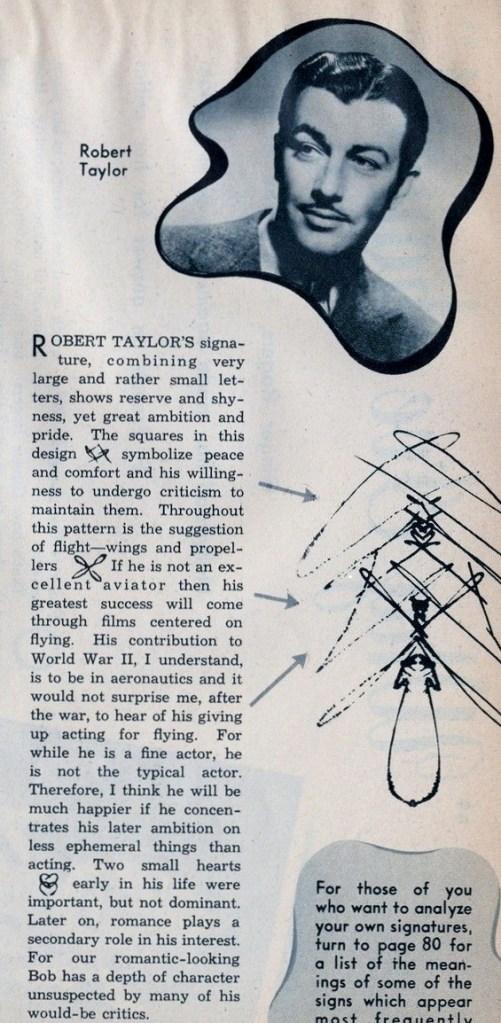 Analyzing Robert Taylor’s Signature | Robert Taylor Actor